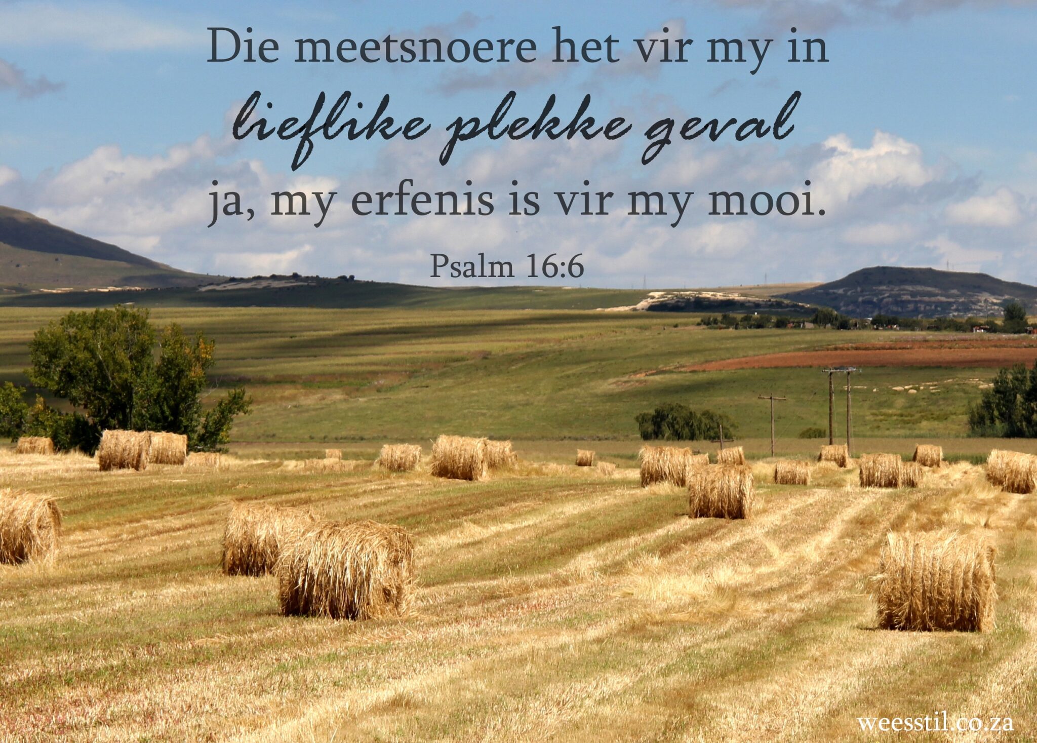 Meetsnoere. – Wees stil